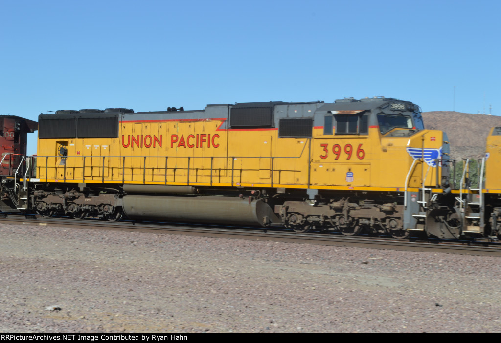 UP 3996 along with consecutive number 3997 on a Manifest